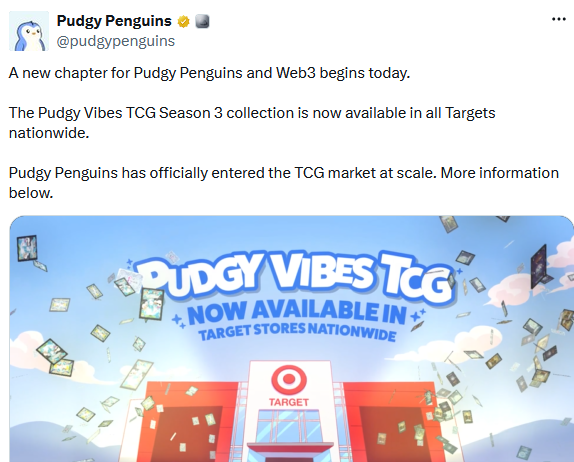 Pudgy Penguins Pushes Into Target Stores Nationwide With Its Vibes ...